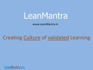 LeanMantra Workshop | PPT