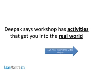 LeanMantra Workshop | PPT
