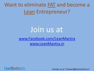 LeanMantra Workshop | PPT