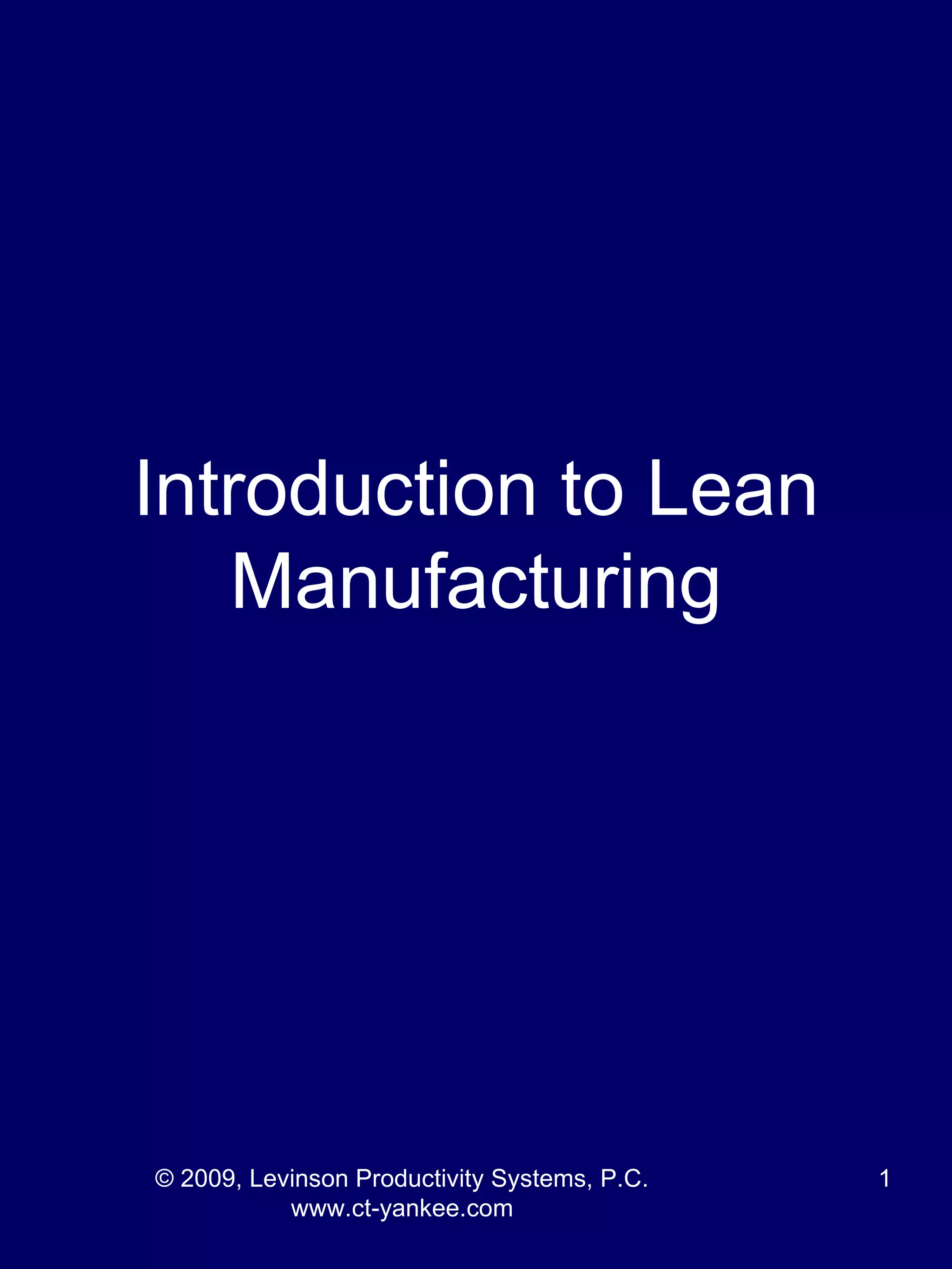 Lean manufacturing | PPT