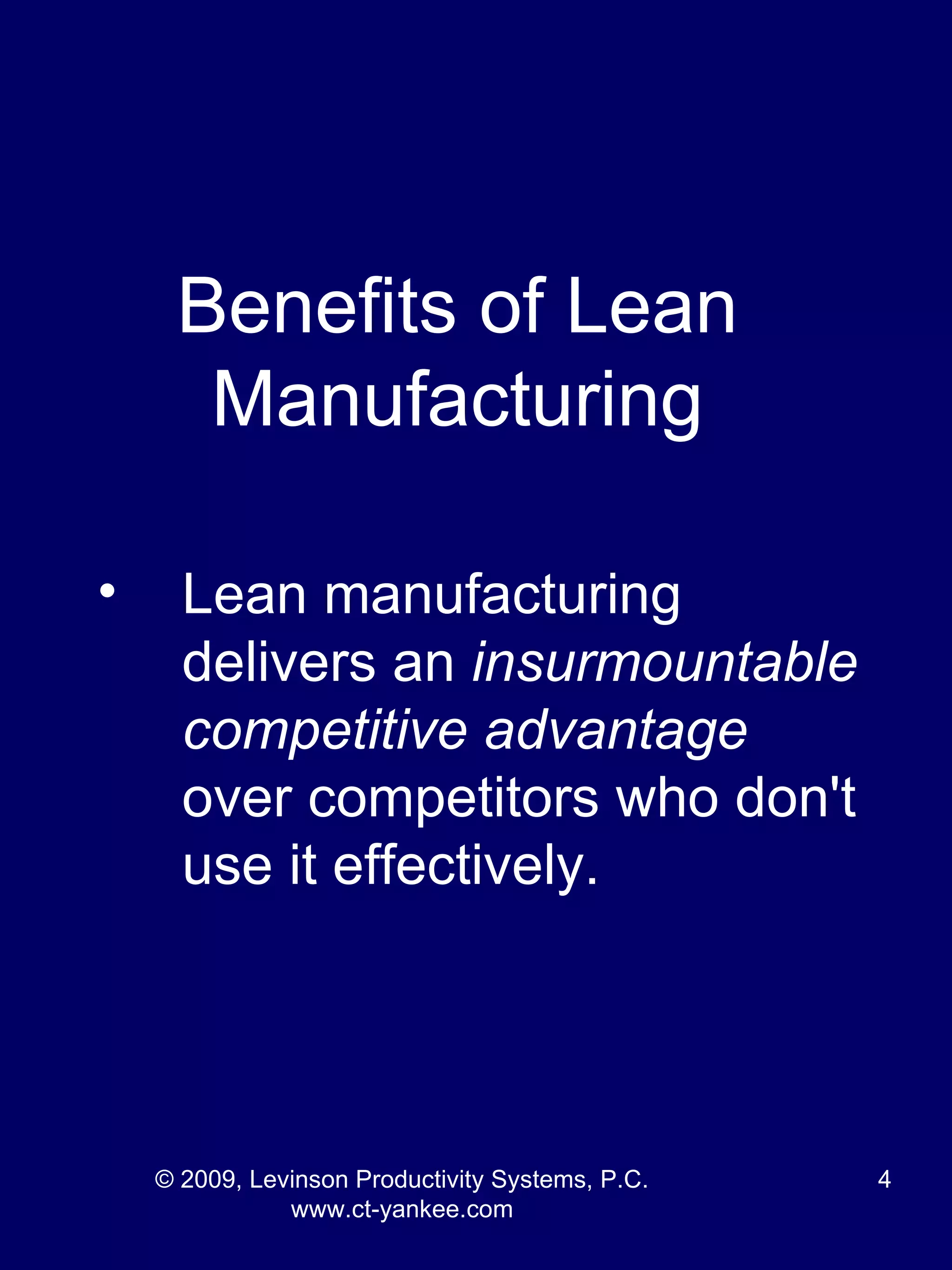Lean manufacturing | PPT