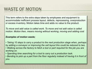 Lean manufacturing basics | PPTX