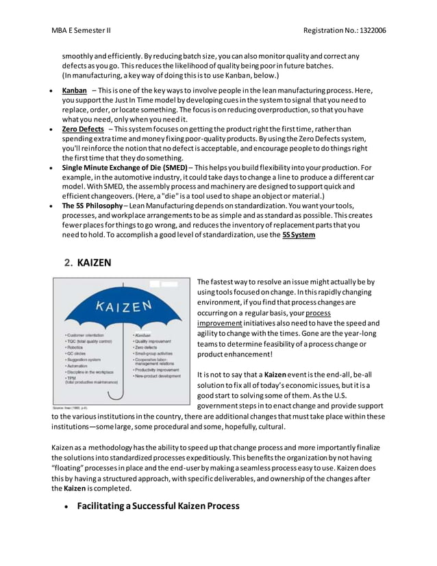 Lean manufacturing | DOCX | Manufacturing Industry | Industries