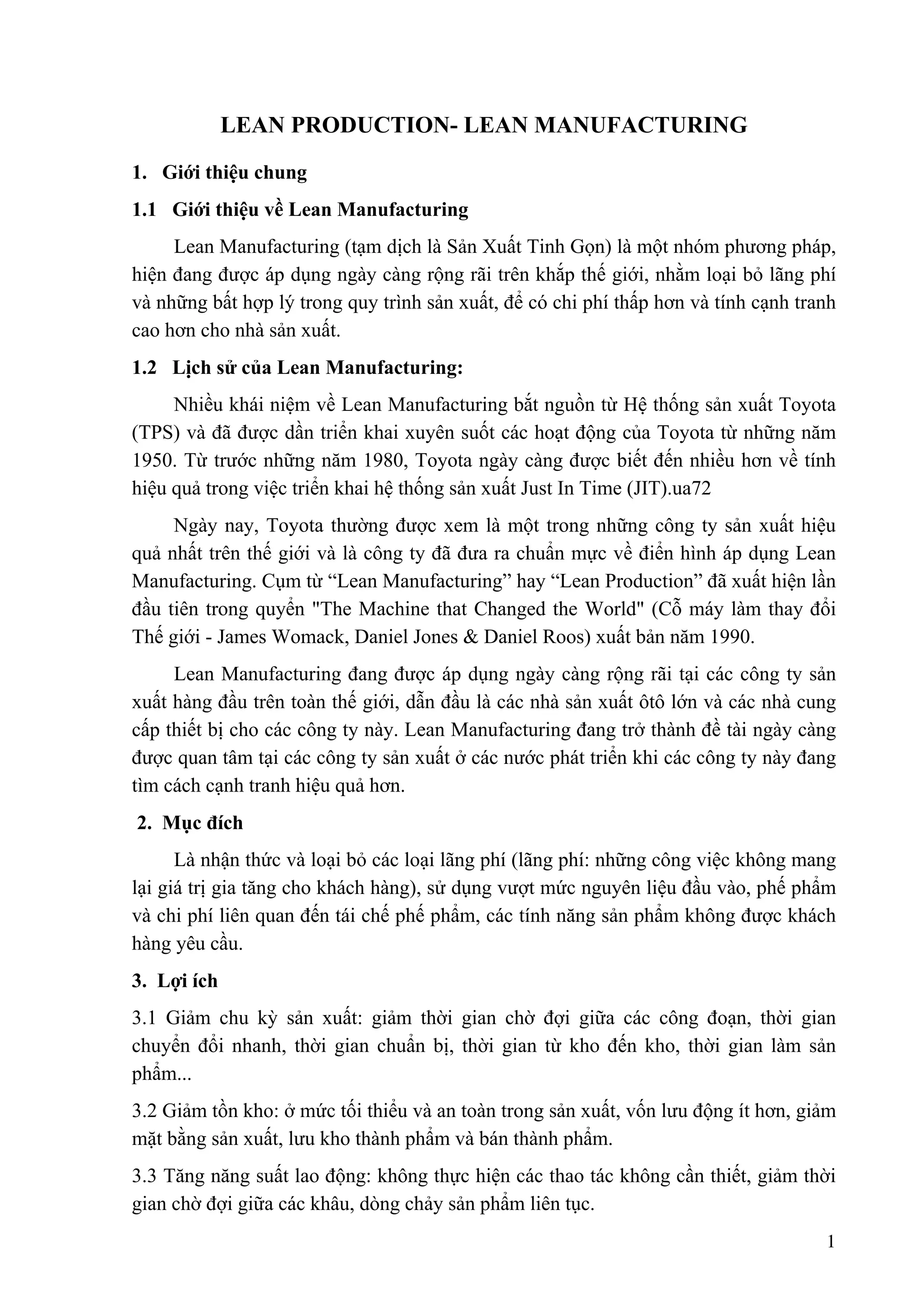 Lean manufacturing | PDF