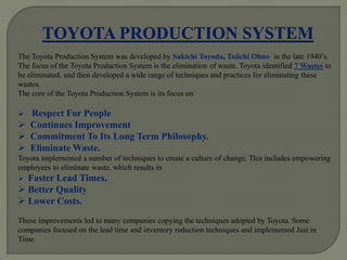 Lean manufacturing | PPTX