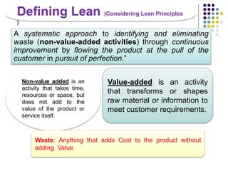 Lean manufacturing | PPTX