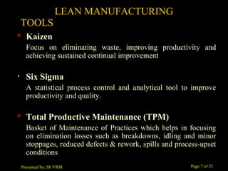 Lean manufacturing | PPT