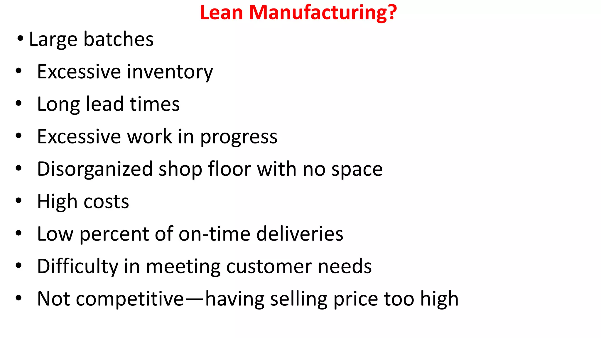 Lean manufacturing | PPTX
