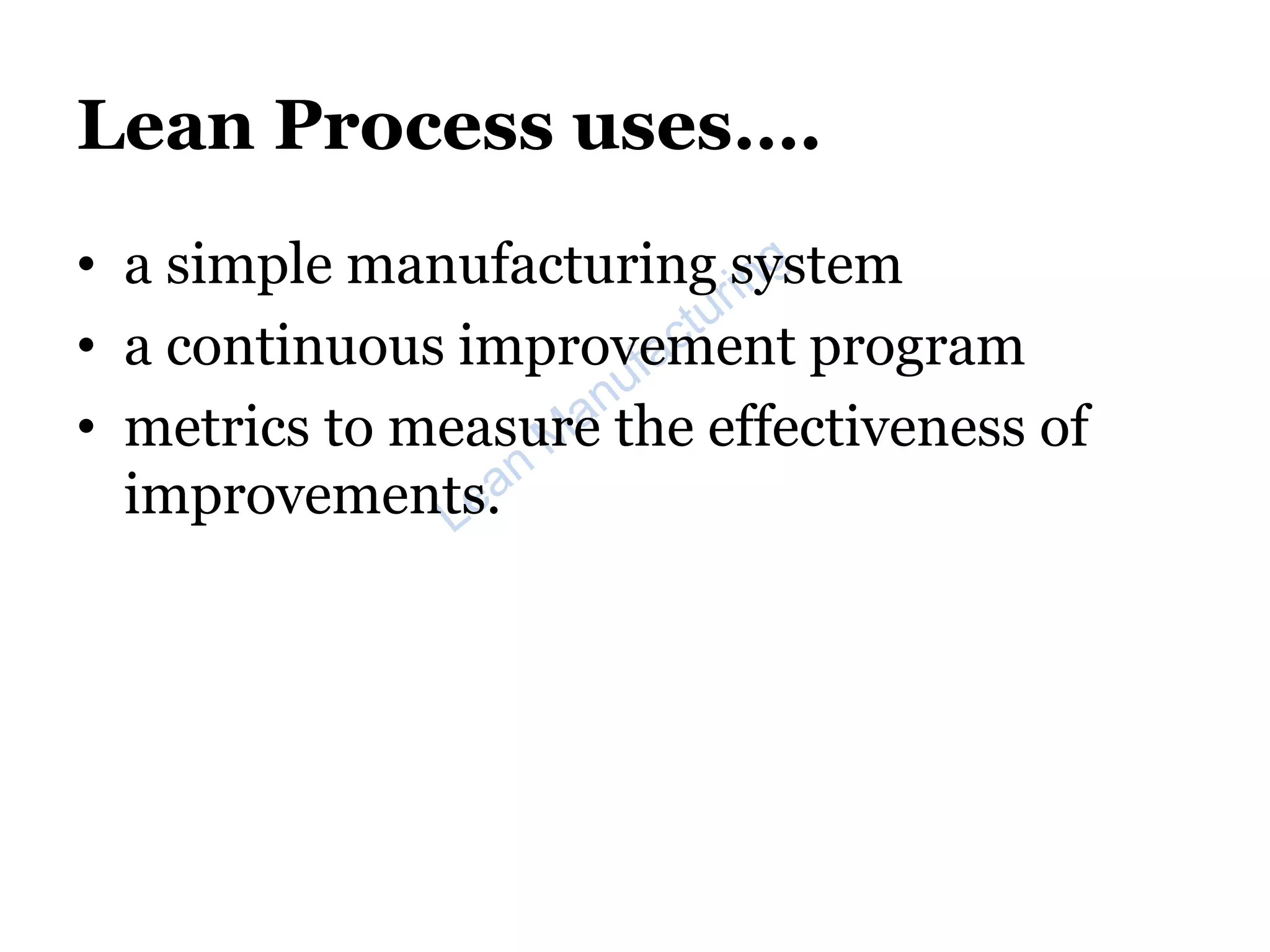 Lean Manufacturing | PPT