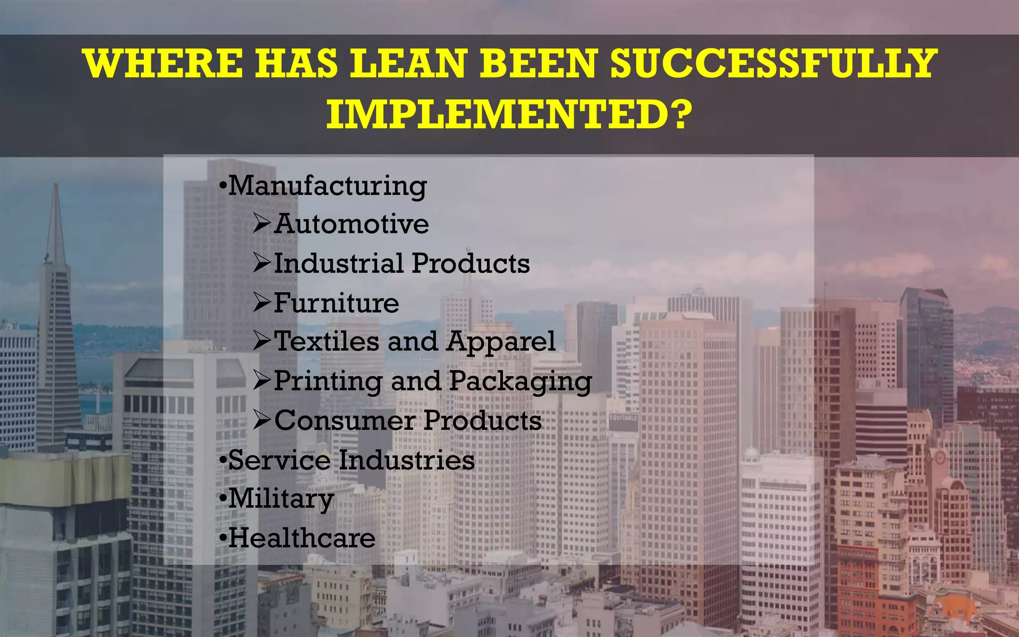 Lean manufacturing - A brief history and tools | PDF