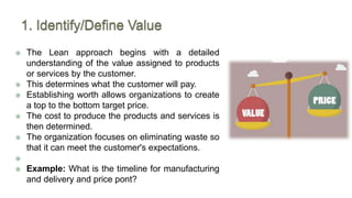 Lean manufacturing | PPTX