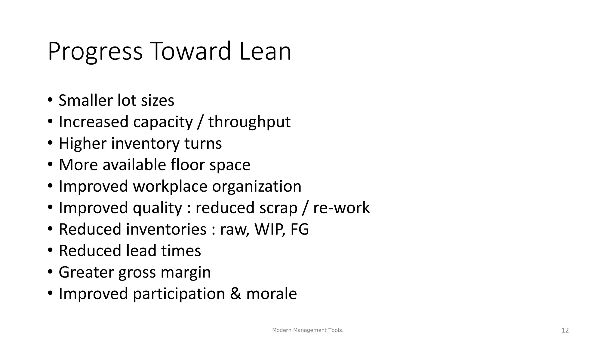 Lean manufacturing | PPTX