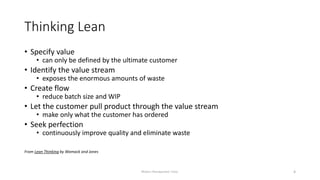 Lean manufacturing | PPTX