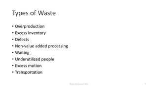 Lean manufacturing | PPTX