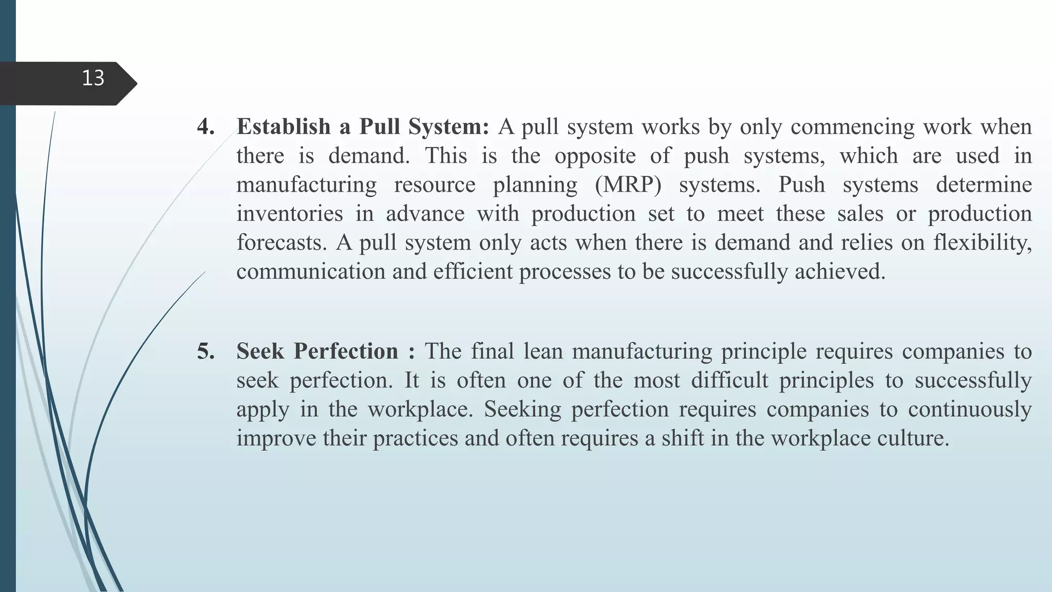 Lean manufacturing | PPTX
