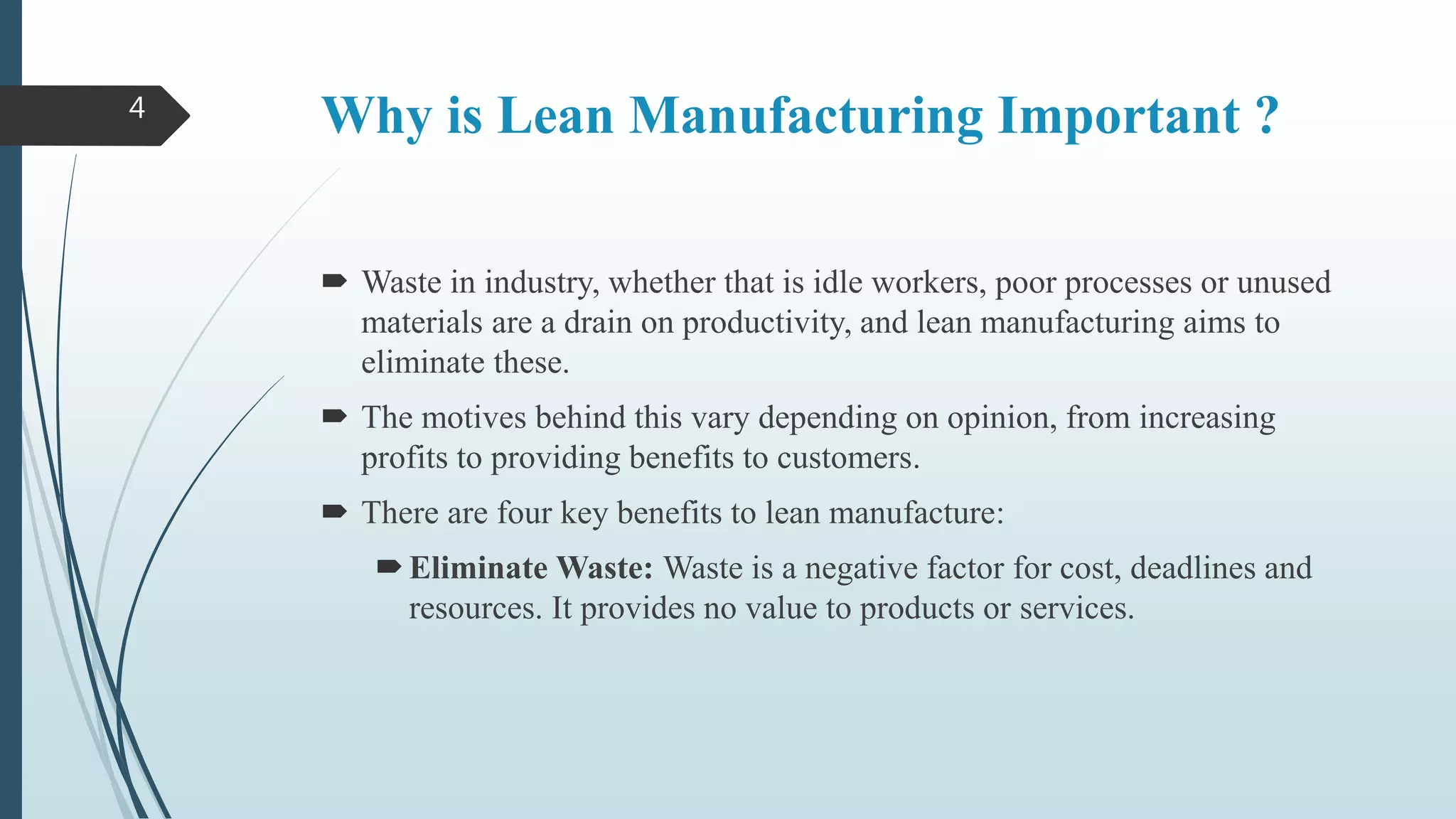 Lean manufacturing | PPTX
