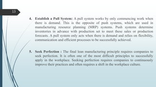 Lean manufacturing | PPTX