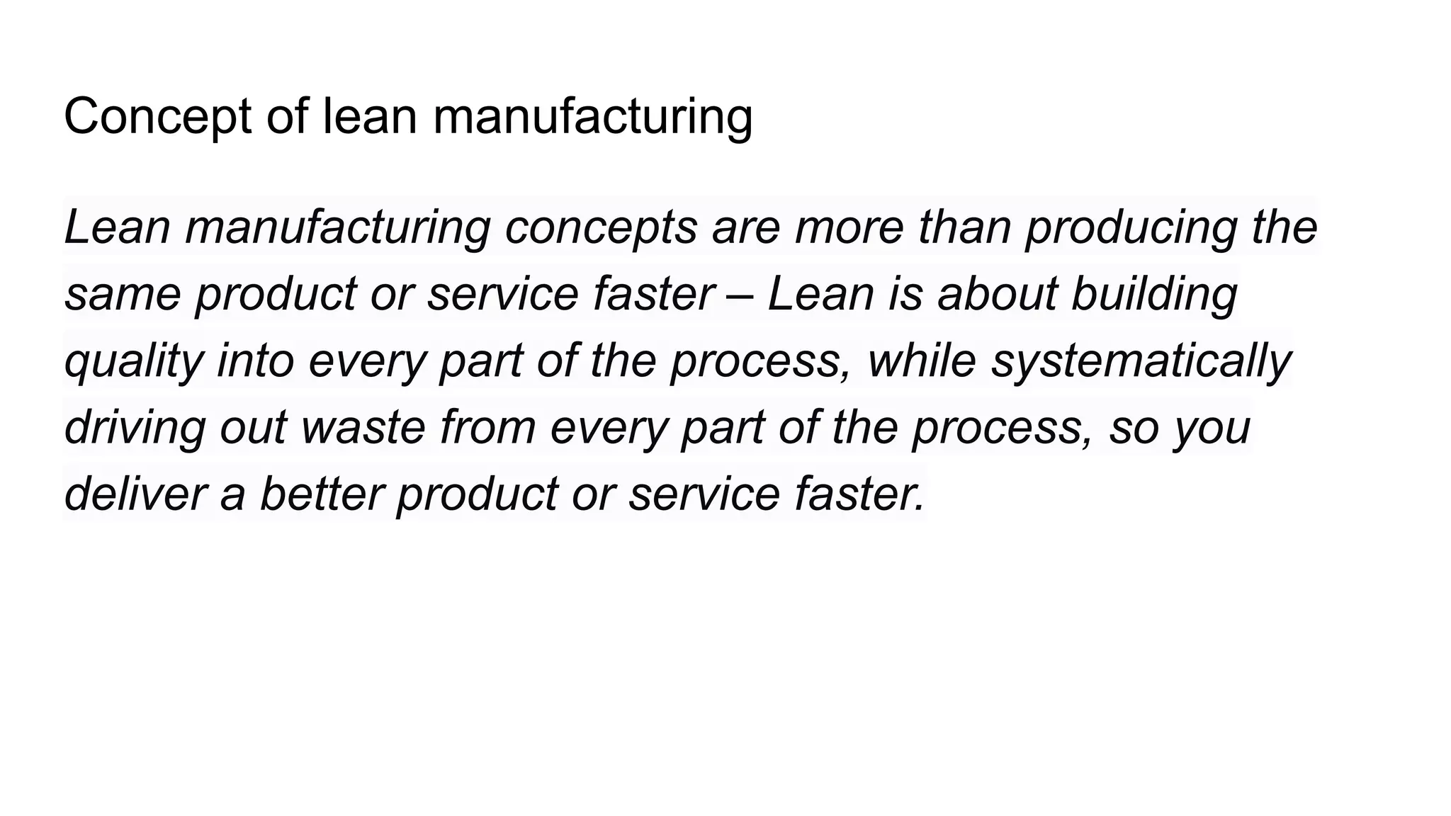 Lean manufacturing | PDF