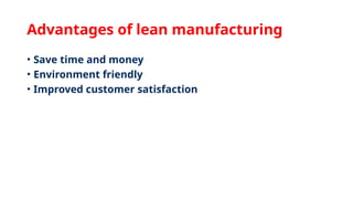 Practical Implementations of Lean Manufacturing Techniques | PPT