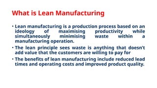 Practical Implementations of Lean Manufacturing Techniques | PPT