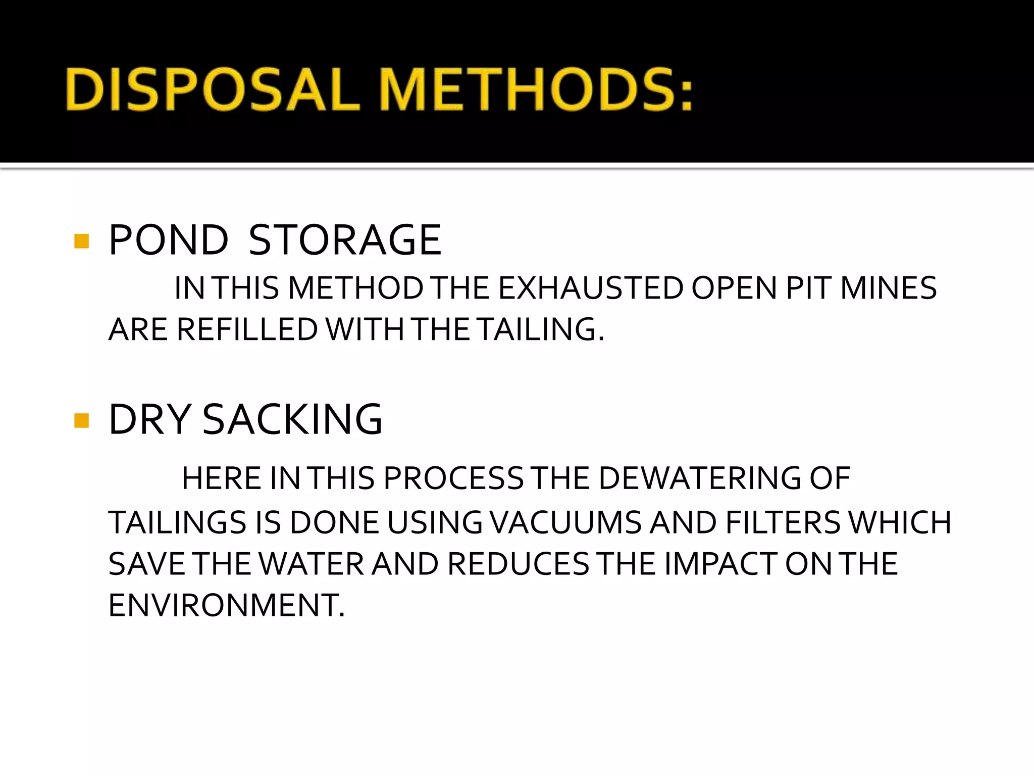 Lean manufacturing 16 bme059 disposal of mining waste | PPT