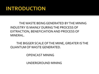 Lean manufacturing 16 bme059 disposal of mining waste | PPT