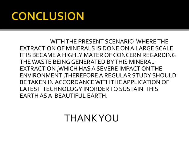 Lean manufacturing 16 bme059 disposal of mining waste | PPT