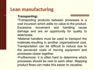 Lean Manufacturing system, methods in production | PPT