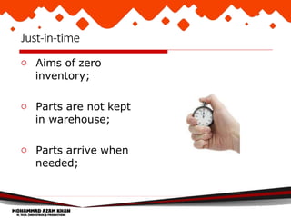 Lean Manufacturing (Concepts, Tools and Quality Management) | PPTX