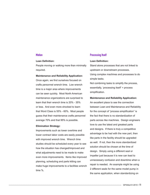 Lean Manufacturing and Reliability Concepts Report | PDF