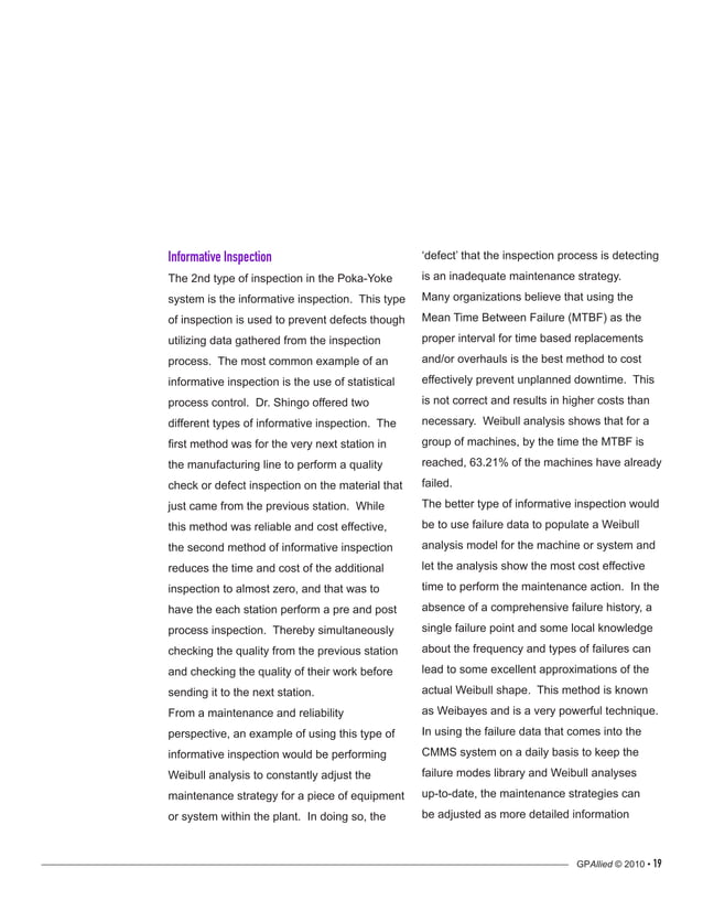 Lean Manufacturing and Reliability Concepts Report | PDF