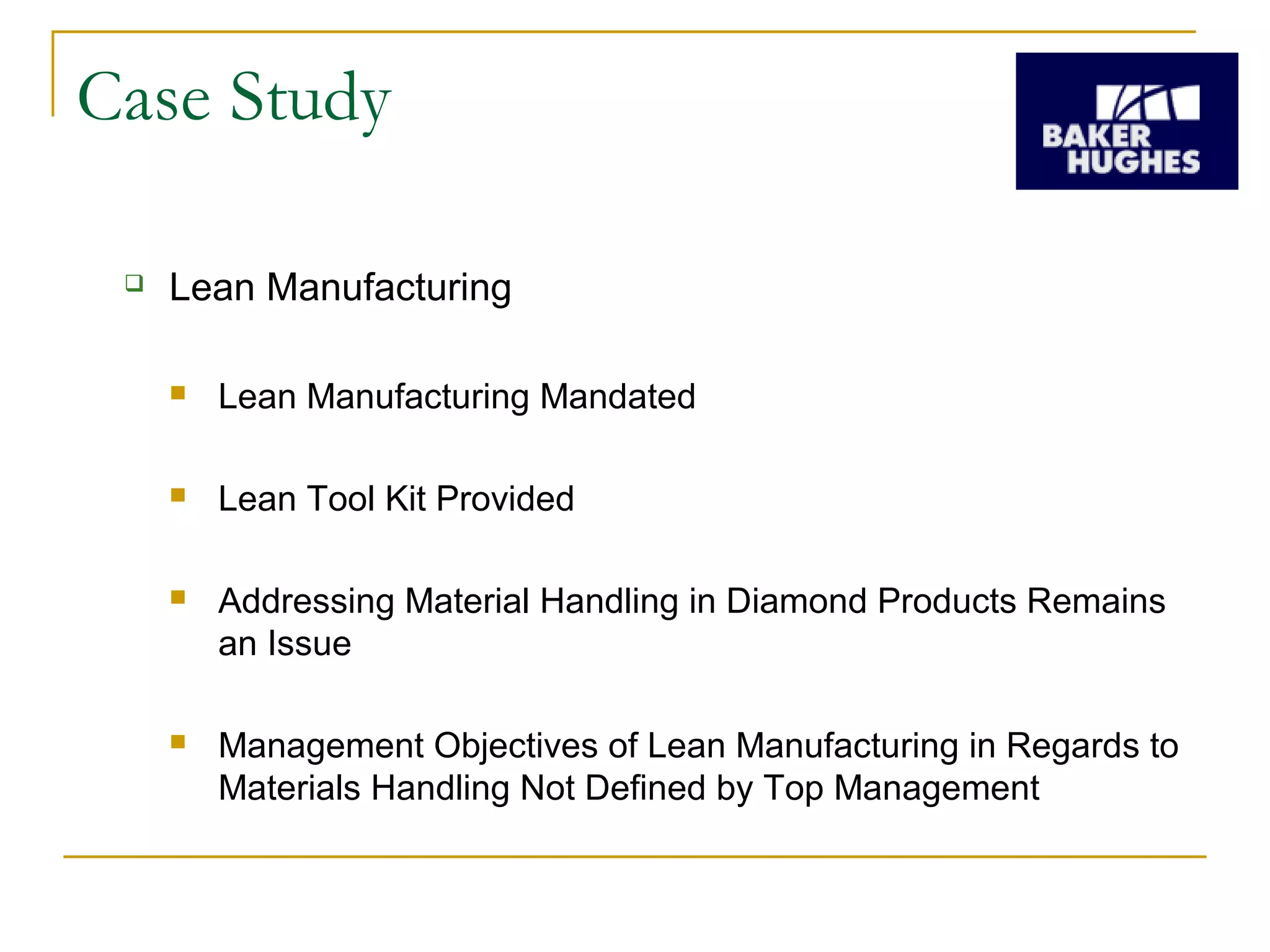 Lean manufacturing case study | PPT