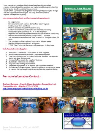 Lean manufacturing case study | PDF