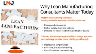 Lean Manufacturing Consultant , Michigan | PPTX