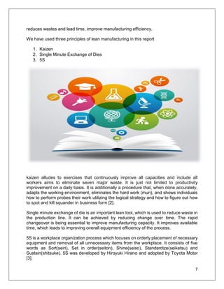 Process improvement using lean tool SMED, kaizan & spaghetti diagram to ...