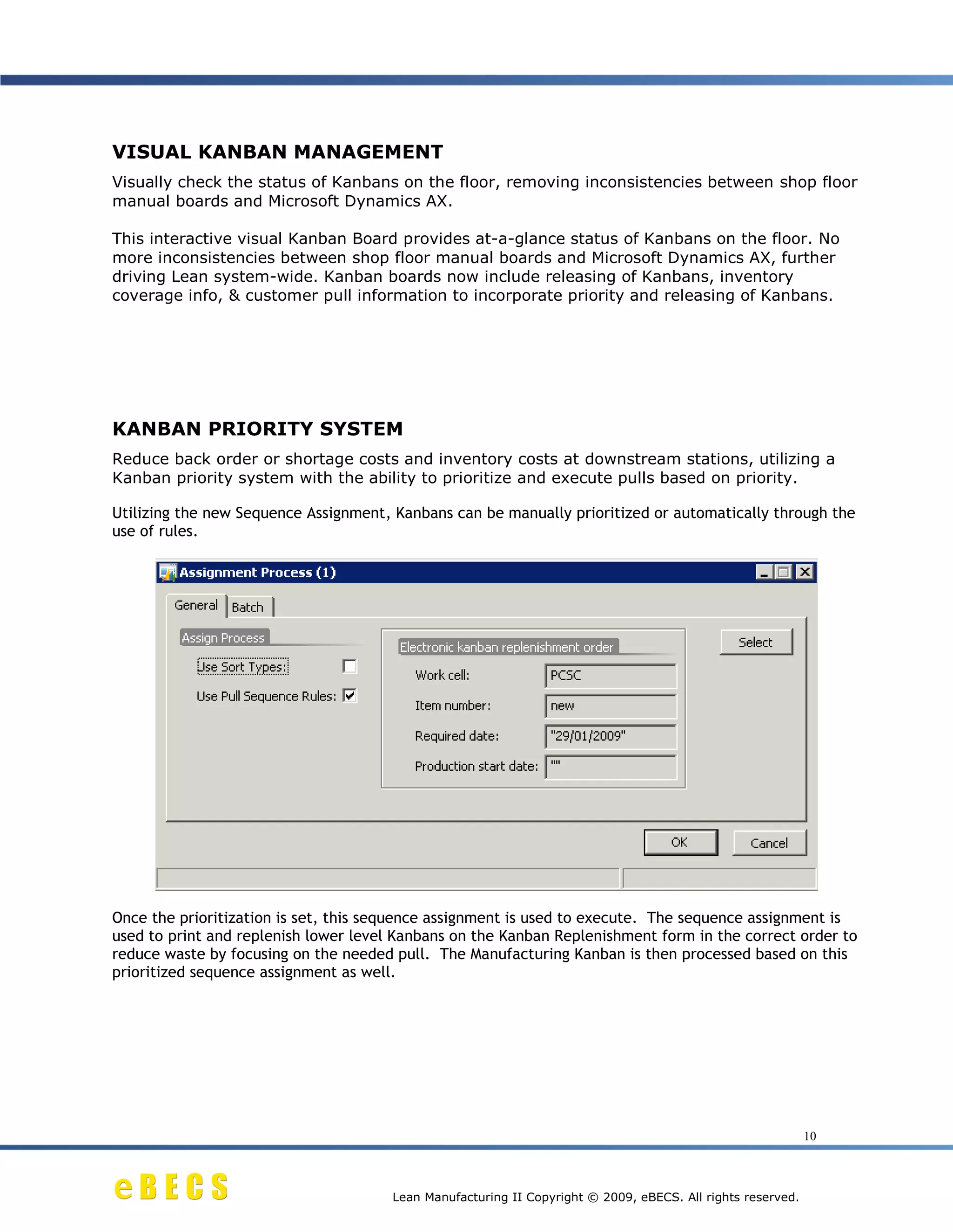 Lean Manufacturing II In Microsoft Dynamics AX | PDF