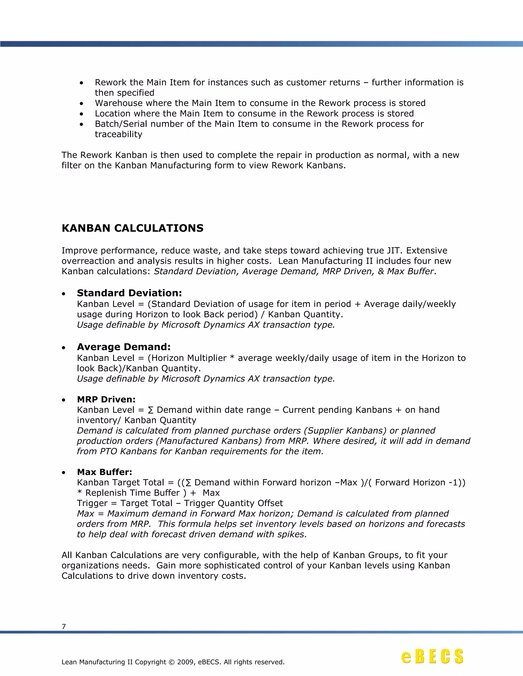 Lean Manufacturing II In Microsoft Dynamics AX | PDF
