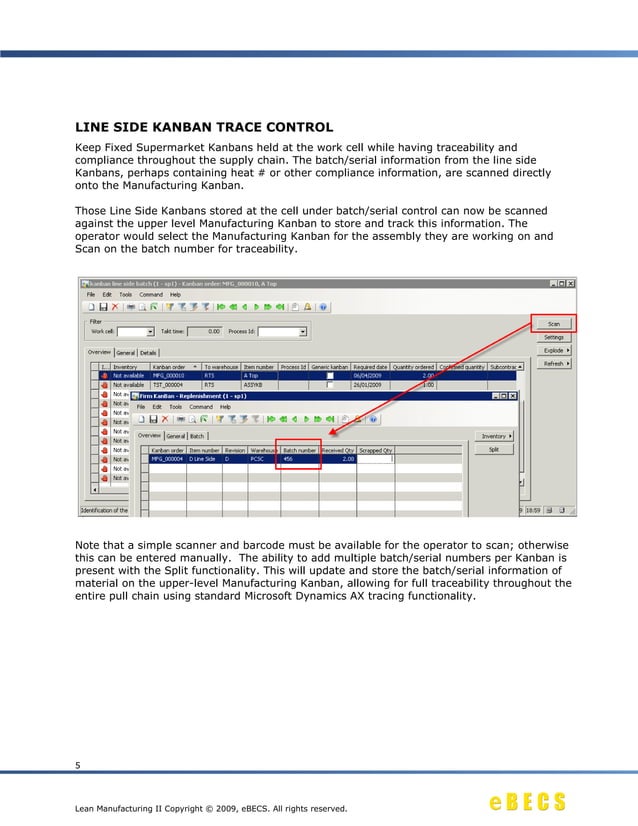 Lean Manufacturing II In Microsoft Dynamics AX | PDF