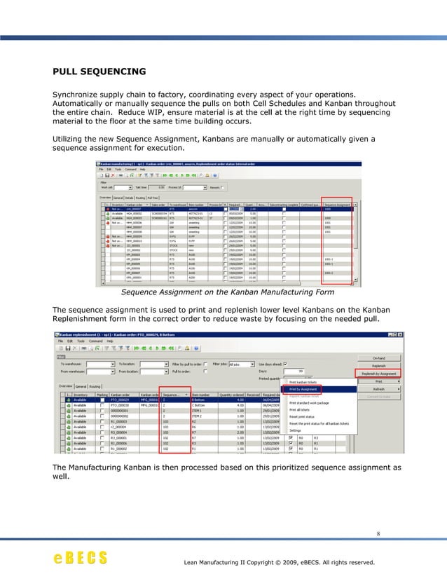 Lean Manufacturing II In Microsoft Dynamics AX | PDF