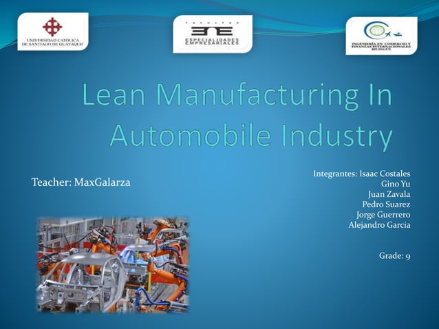 Lean manufacturing in automobile industry | PPTX | Automotive Industry ...