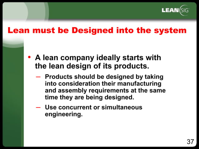 Lean manufacturing overview | PPT