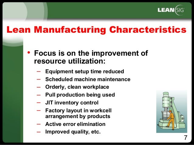 Lean manufacturing overview