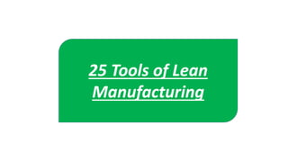 Lean manufacturing ppt | PPTX