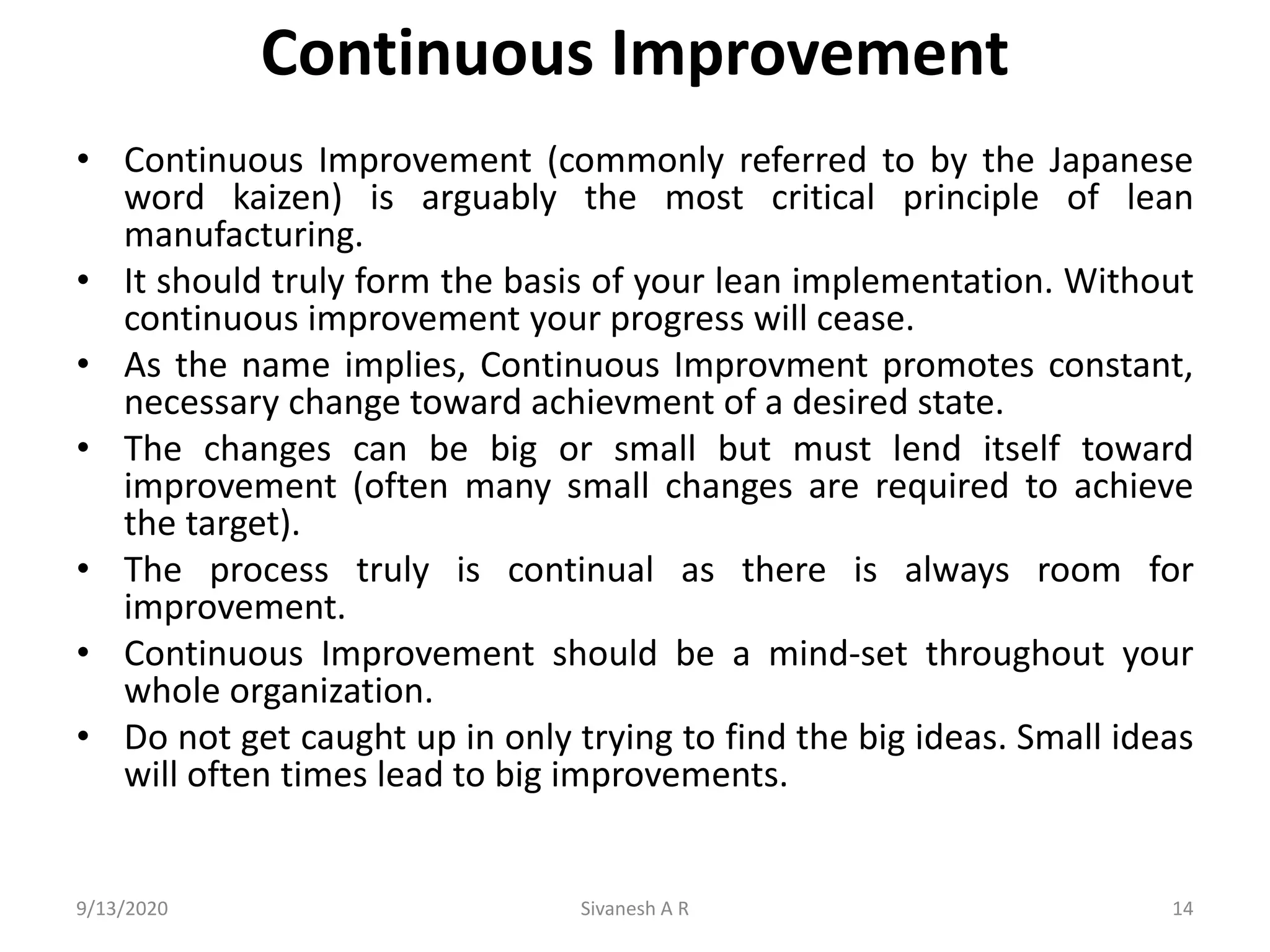 Lean manufacturing principles | PPTX