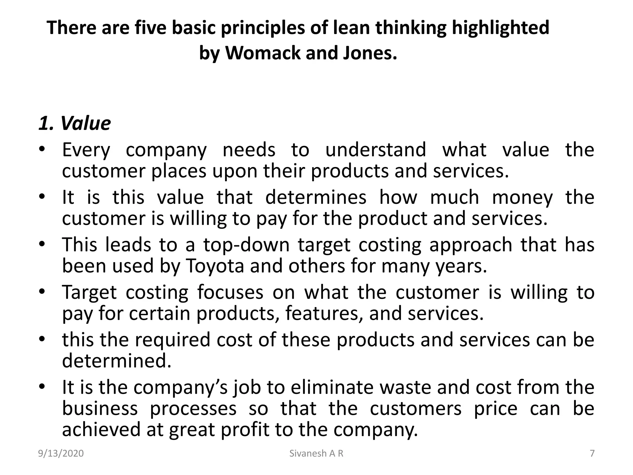 Lean manufacturing principles | PPTX