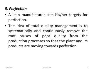 Lean manufacturing principles | PPTX