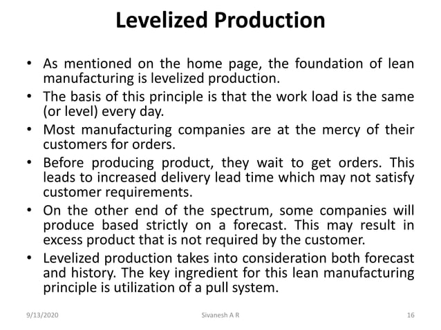 Lean manufacturing principles | PPTX | Manufacturing Industry | Industries