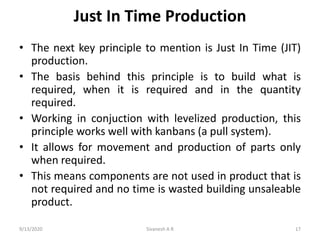 Lean manufacturing principles | PPTX