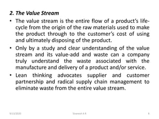 Lean manufacturing principles | PPTX