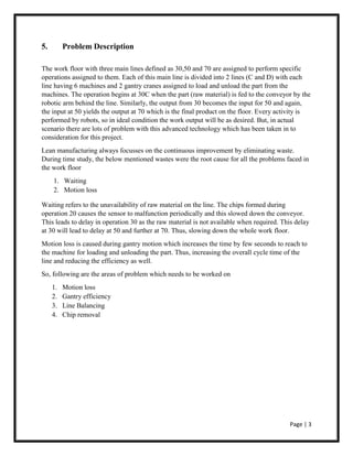 Lean manufacturing project | PDF